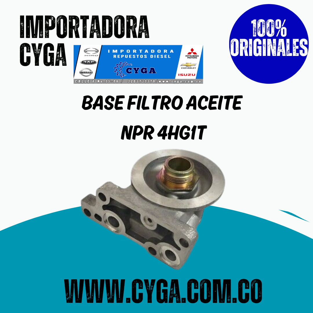 BASE FILTRO ACEITE NPR 4HG1T – CYGA